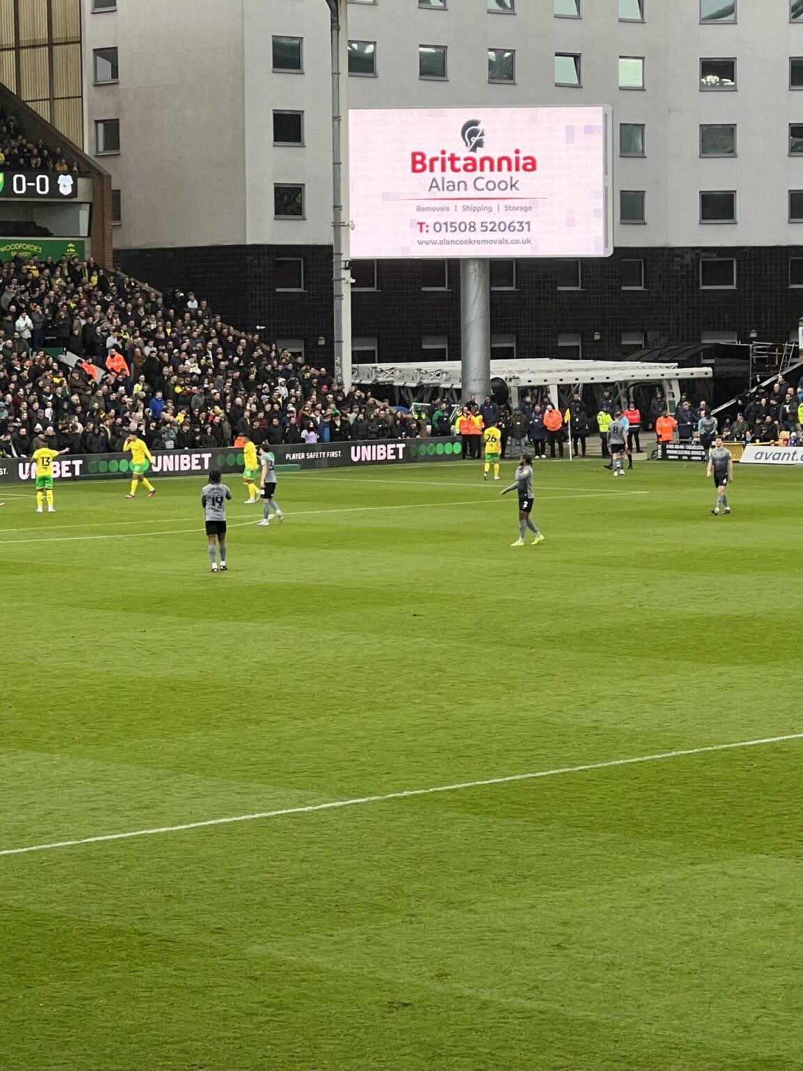 Britannia Alan Cook Takes to Carrow Road - Britannia Movers International